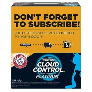 Arm & Hammer Cloud Control Platinum Multi-Cat Clumping Cat Litter with Hypoallergenic Light Scent, 14 Days of Odor Control, 27.5 lbs, Online Exclusive Formula