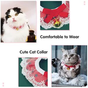 HlinZoom Pet Collars Red Lace Scarf, Dress Up and Costume for Pet Decoration, Ideal Gifts and Decoration for Cats and Dogs (Style-5)