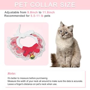 HlinZoom Pet Collars Red Lace Scarf, Dress Up and Costume for Pet Decoration, Ideal Gifts and Decoration for Cats and Dogs (Style-5)