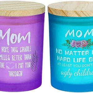 Gifts for Mom, HOTIOGA Mom Gifts from Daughter and Son Funny Scented Candles Mother Presents for Christmas Mothers Day Birthday Thanksgiving