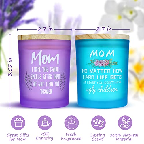 Gifts for Mom, HOTIOGA Mom Gifts from Daughter and Son Funny Scented Candles Mother Presents for Christmas Mothers Day Birthday Thanksgiving