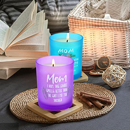 Gifts for Mom, HOTIOGA Mom Gifts from Daughter and Son Funny Scented Candles Mother Presents for Christmas Mothers Day Birthday Thanksgiving