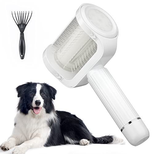 HOMREALM Electric Dog Brush For Long Haired Dogs Slicker Brush For Dogs Shedding High-Efficiency Pet Grooming Brush Easily Cleaning Eco-Friendly Portable Saves Time Energy my orders