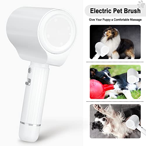 HOMREALM Electric Dog Brush For Long Haired Dogs Slicker Brush For Dogs Shedding High-Efficiency Pet Grooming Brush Easily Cleaning Eco-Friendly Portable Saves Time Energy my orders