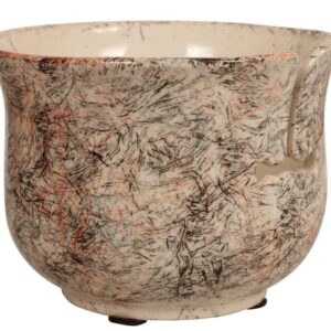 ABHANDICRAFTS XXL Large Ceramic Knitting Yarn Bowl for Crochet Storage Bowl Designed with Multi Color Hand Painting