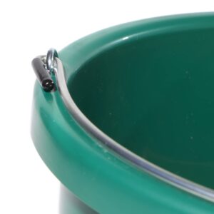 Farm Innovators HB-60 9 Quart 2 Gallon Plastic Heated Bucket w/Metal Handle, Built in Thermostat, & Anti Chew Cord Protector, 60 Watt, Green (3 Pack)