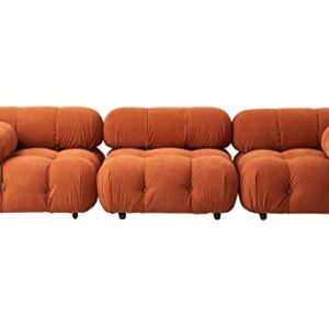 Creative Co-Op Mimosa Modular Bread Sofas, Rust