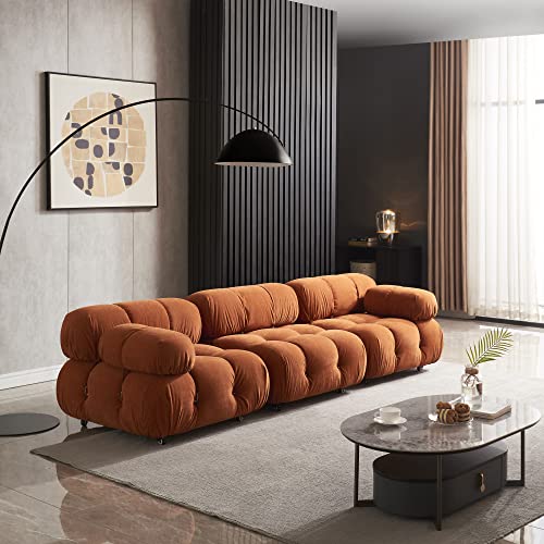 Creative Co-Op Mimosa Modular Bread Sofas, Rust