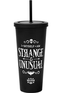 killstar strange unusual cold brew iced coffee tea travel mug cup