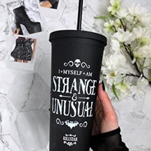 Killstar Strange Unusual Cold Brew Iced Coffee Tea Travel Mug Cup