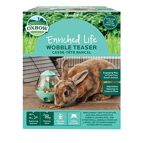 Oxbow Enriched Life Wobble Teaser Food & Treat Dispenser for Guinea Pig, Medium