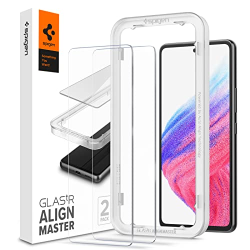 Spigen Tempered Glass Screen Protector [GlasTR AlignMaster] designed for Galaxy A53 5G - 2 Pack