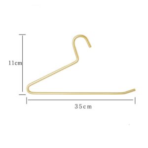 ZWJPJL 5pcs Aluminum Alloy Trousers Hangers Household Clothes Organizer Wardrobe Space Saving Pants Storage Hanger Trousers Drying Rack,Gold