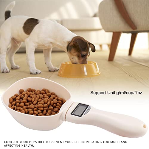 Electronic Measuring Spoon, Accurate Food Scales Kitchen Spoons, Pet Food Measuring Scoop with LCD Display, Multi-Function Digital Spoon Scale Weigh Up 1-500g, Support Unit g/ml/Cup/fl'oz