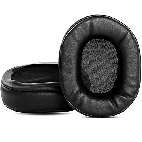 TaiZiChangQin Ear Pads Ear Cushions Replacement Earpads Compatible with Telex Echelon 25xt Stratus 30xt 50d Pilot Headphone Protein Leather Black