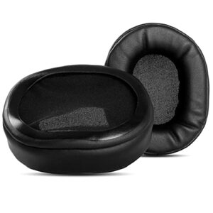 TaiZiChangQin Ear Pads Ear Cushions Replacement Earpads Compatible with Telex Echelon 25xt Stratus 30xt 50d Pilot Headphone Protein Leather Black