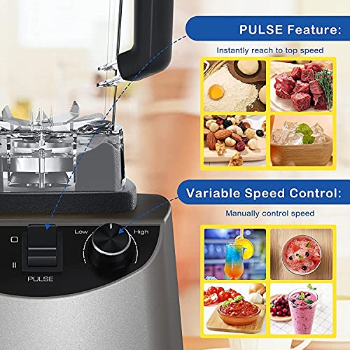 Blender Smoothie Maker, Blender 1400W with 1.8L BPA-free Tritan Container, Professional Baby Food Processor and Juicer Blender with 2 Home Modes