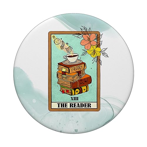 The Reader Tarot Card Book Lover Bookworm Bookish Librarian PopSockets Standard PopGrip