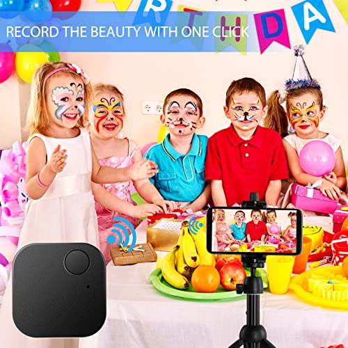 6 Pack Key Finder Bluetooth Tracker Smart Item Locator Tracking Luggage Tracker GPS Anti Lost Bluetooth Phone Tracking Device App Control Item Finders with Ropes for Wallet Kids Dog Remote Black White