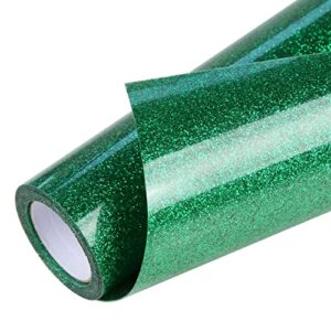 torc green glitter htv heat transfer vinyl roll 12 inch x 5 ft iron on vinyl for t shirts crafts cricut christmas