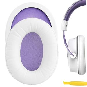 geekria quickfit replacement ear pads for hyperx cloud alpha, alpha s, alpha limited edition gaming headphones ear cushions, headset earpads, ear cups cover repair parts (white)