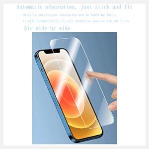 Ikiiqii Cover for Samsung Galaxy A13 5G case Shell Soft Silicone Black Phone Protective Cases TPU + 9H Hardness HD Tempered Glass Screen Protector Film Protection - Romantic Balloon