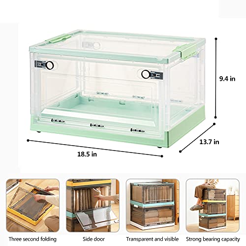 YUEHUA Plastic Storage Bins with Lids, 40 Liter Large Storage Bins with Lids, Plastic Storage Bins, Plastic Tote for Home/Bedroom/Kitchen/Office/Travel