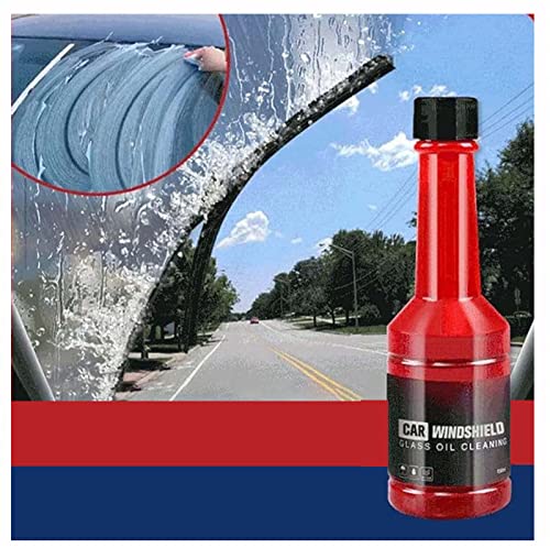 Hehimin Car Windshield Cleaner,Car Windshield Oil Film Cleaner,Glass Stripper Water Spot Remover for Cars,for Eliminates Coatings,Waxes,Polish and Restore Automotive Glass (2Pcs)