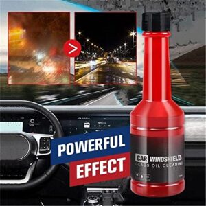 Hehimin Car Windshield Cleaner,Car Windshield Oil Film Cleaner,Glass Stripper Water Spot Remover for Cars,for Eliminates Coatings,Waxes,Polish and Restore Automotive Glass (2Pcs)