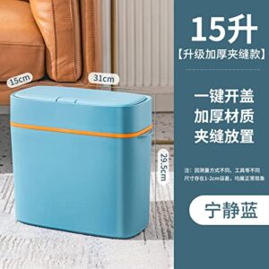 NA Xingyou Trash can Toilet Toilet Household Gap with lid Bounce Cover Toilet Pail Bedroom Kitchen Living Room Trash can