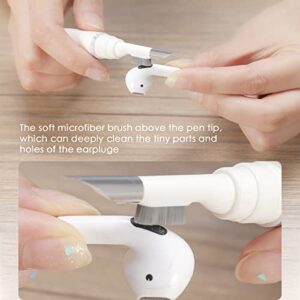 Bluetooth Earbuds Cleaning Pen, Multifunction Earphones Cleaner,in-Ear Headphones Cleaning Dust Removal Brush Pen, for Cleaning The Earwax,Dust in Bluetooth Headset Box,Camera and Mobile Phone