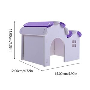 balacoo Hamster Hut Assemble Ecological Hut Deluxe Villa Slide Exercise Toys for Hamster Rat Gerbil Hamster Slide Hamster Castle