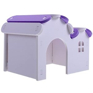 balacoo Hamster Hut Assemble Ecological Hut Deluxe Villa Slide Exercise Toys for Hamster Rat Gerbil Hamster Slide Hamster Castle