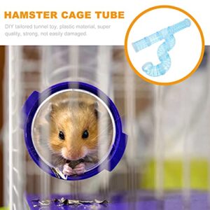 balacoo Hamster Tubes and Tunnels Kit, 2 Sets Transparent DIY Hamster Tunnel Playground, Small Animals Toys Hideout for cage