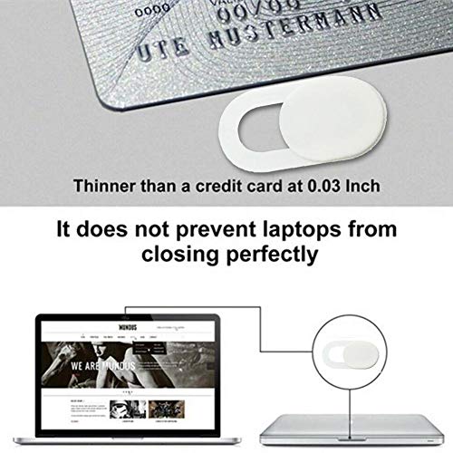 SXRC Webcam Cover, Ultra-Thin Camera Blocker Slider,Webcam Cover Slide Compatible with Laptop, Desktop, PC, Smartphone,Protect Your Privacy and Security - White