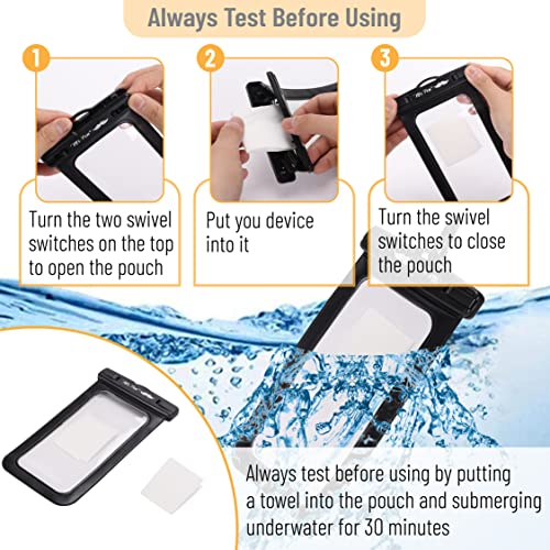 Mr. Pen- Waterproof Phone Pouch, 2 Pack, Waterproof Phone Holder, Dry Bag for Phone