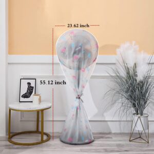 Howkes Fan Dust Cover Waterproof Dustproof Fan Cover Washable Standing Round Fan Sleeve proof Fan Protective Cover Dustproof & Moisture-Proof for Household Outdoor Pedestal Cover Fans (Flame bird)