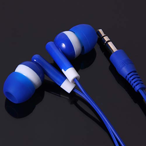 Keewonda Earbuds for Kids for School 30 Pack Bulk Earbuds for Classroom Wired Multi Pack 3.5mm Earphones Headphones for Students Teens Adults