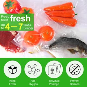 FSVACAN Vacuum Sealer Bags Rolls for Food Saver, 2 Pack 11"x20',BPA Free and Heavy Duty, Great for Food Vacuum Storage, Seal a Meal, Commercial Grade, Customize Length, Sous Vide Meal Prep