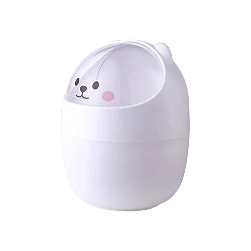 Demall Cartoon Desktop Trash Can Creative Organizer Cute Mini Cat Table Dining Storage Box Desk Decoration Household Daily Necessities