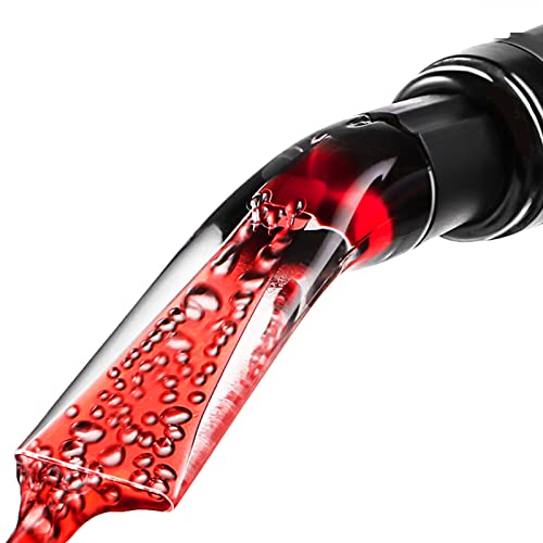 Wine Aerator Pourer Spout, KITVINOUS Blade-Shape Decanter Spout for Maximum Oxygen Amount