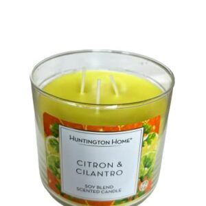 Huntington Home Vela perfumada Citro & Cilantro, 3 mechas 45/60