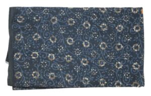 cotton quilt men's sewing fabric hand block print cotton voile faric,20 yardvegetable blue cdhamcom-ctdb00147