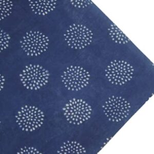 Cotton Quilt Home Furnish 15 Yard Jaipuri Print Fabric,Women's Dress fabricNatural Vegetable Blue CDHAMCOM-CTIN00200