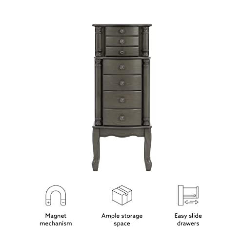 Powell Company Grey Wash Jewelry Powell Viola Armoire