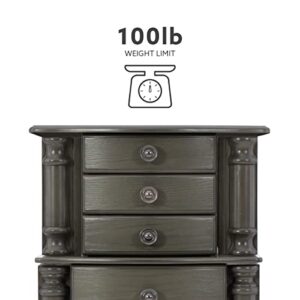 Powell Company Grey Wash Jewelry Powell Viola Armoire