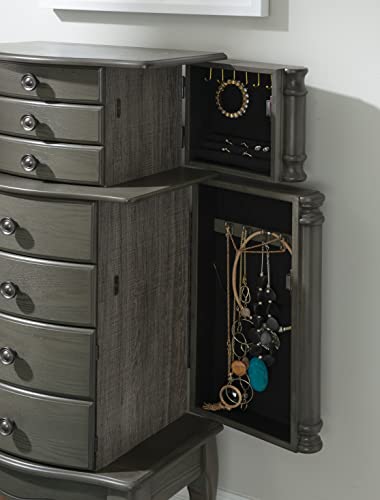 Powell Company Grey Wash Jewelry Powell Viola Armoire