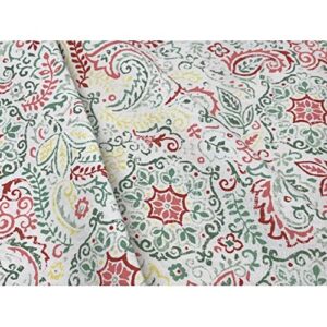 rtc fabric, cotton duck 45" disks color sewing fabric by the yard, cottondisks coral