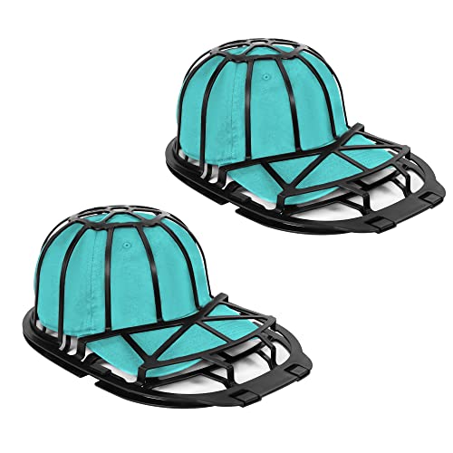 Eguink Upgraded 2 pack Hat washer for Washing machine,Baseball Hat Washer.Hat Cage for Washer, It can Keep Hats In Shape.