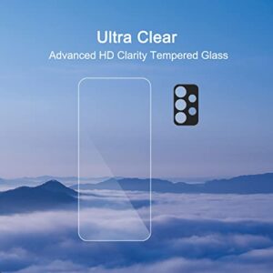 Ailun Screen Protector for Galaxy A53 5G 6.5" [3 Pack]+ [3 Pack] Camera Lens Protector, Tempered Glass,Ultra Clear,Anti-Scratch,Case Friendly